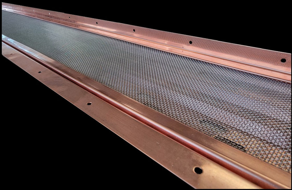 6" Hydro Flo Micromesh Gutter Cover | Stainless Steel - Copper| 4' Pc ...