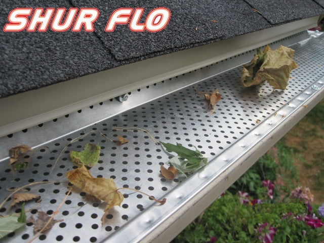 5" Shur Flo Gutter Leaf Guard. | 200 Feet | White Aluminum – TMS Hardware